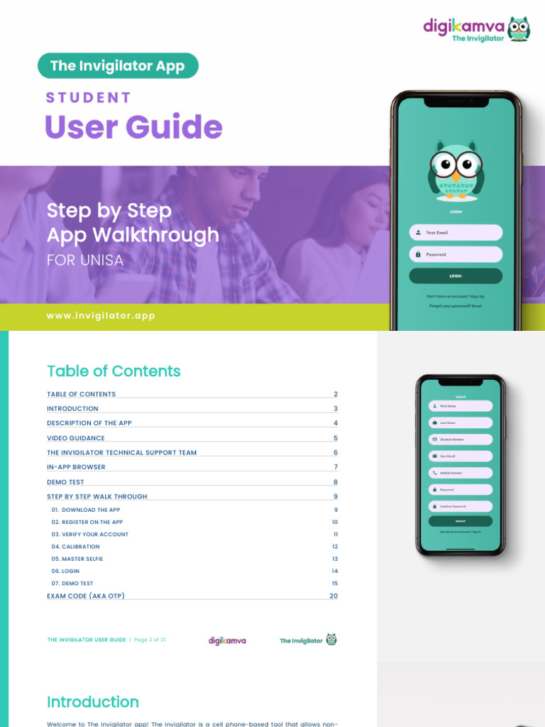 Guidelines to Use Invigilator App | PDF
