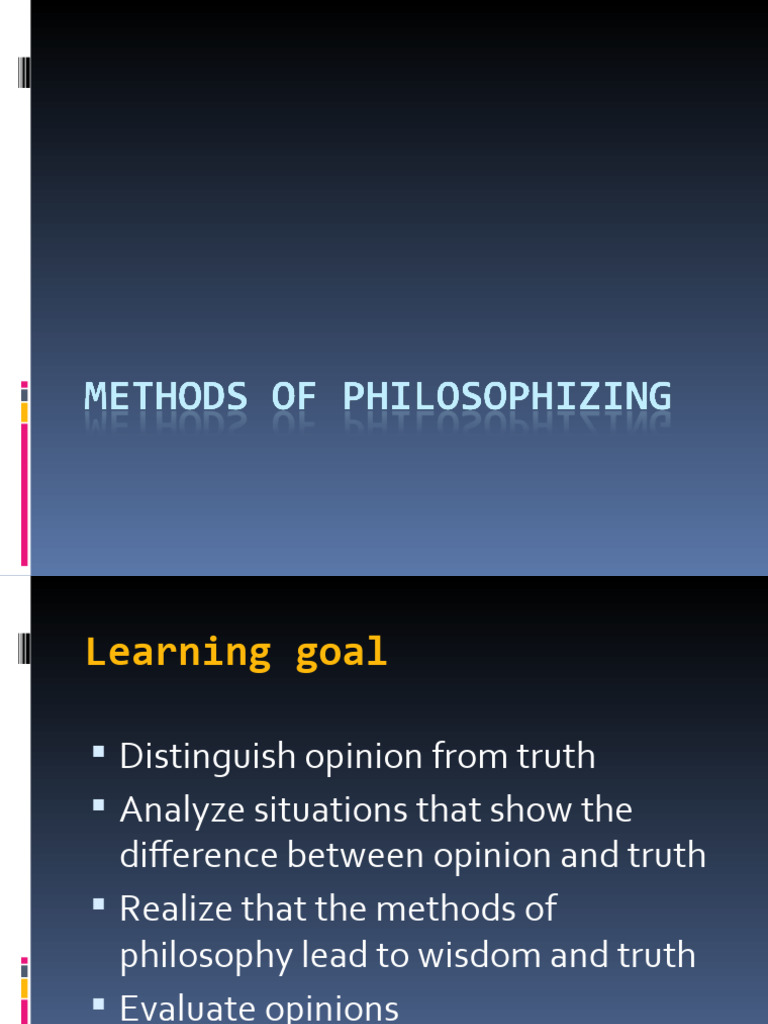 Methods of Philosophizing | PDF