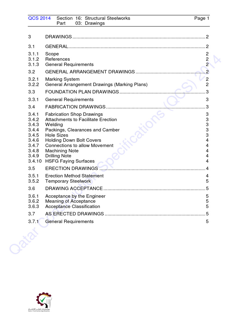 Qatar Construction Specifications (QCS) 2014 | PDF