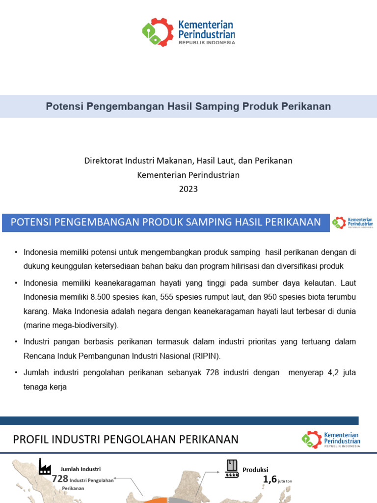Potensi Produk Samping Perikanan Indonesia | PDF