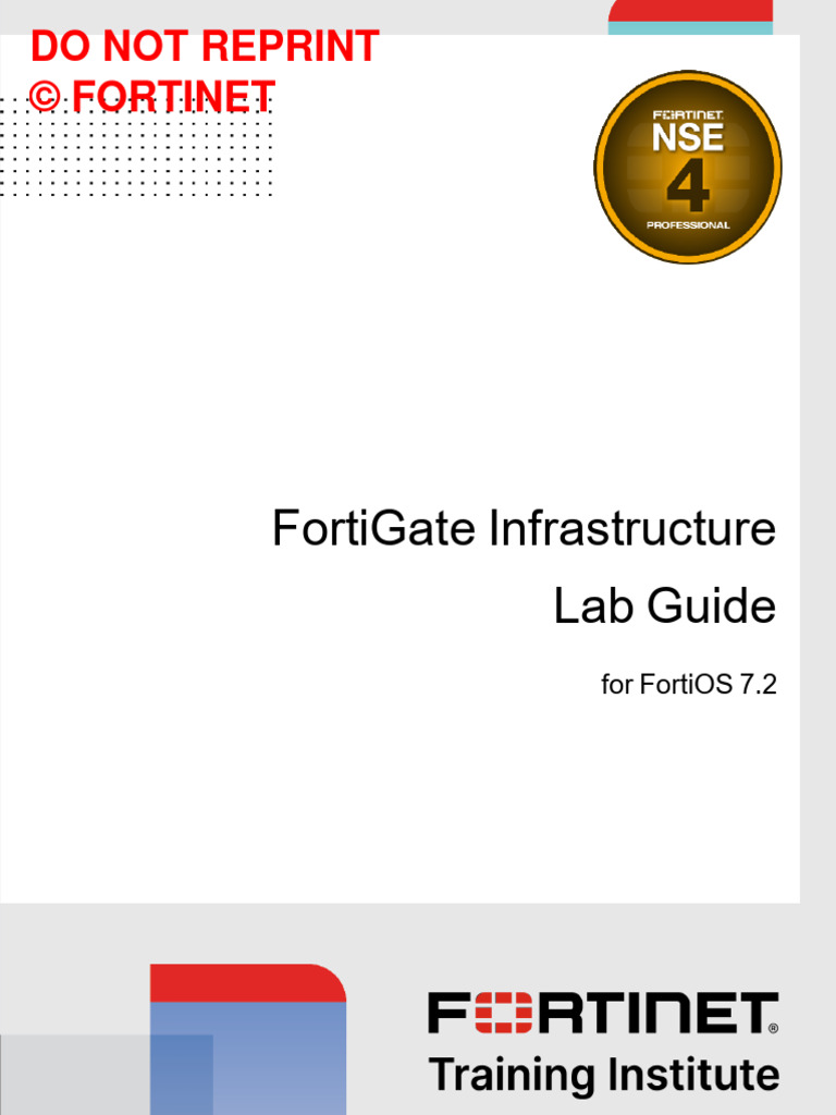 Fortinet Fortigate Infrastructure Lab Guide For Fortios 72 | PDF | Routing | Transport Layer ...