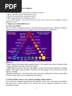 Culturaltypes The Lewis Model | PDF