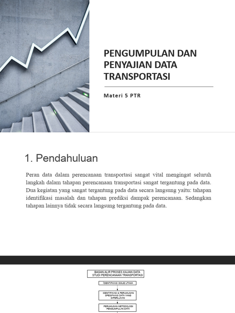 Materi 5 PTR Pengumpulan Dan Penyajian Data Transportasi | PDF