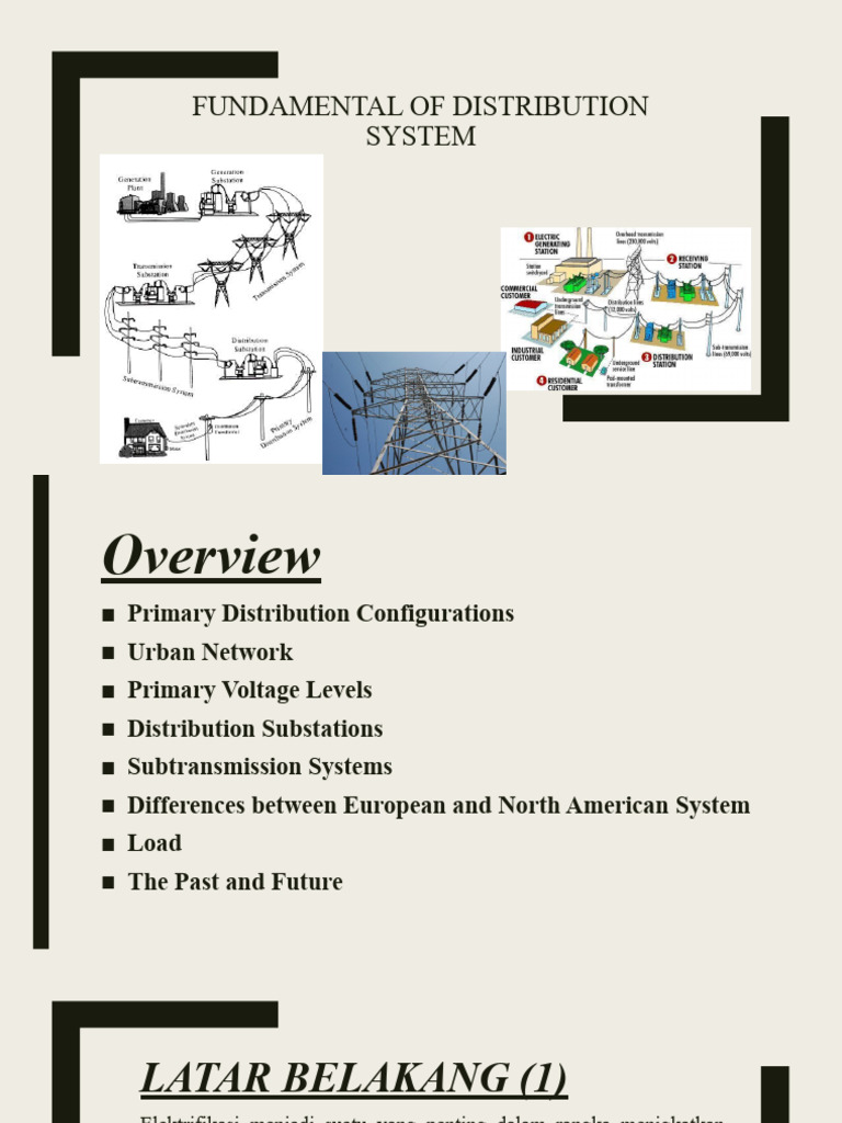 Fundamental of Distribution System PPT | PDF