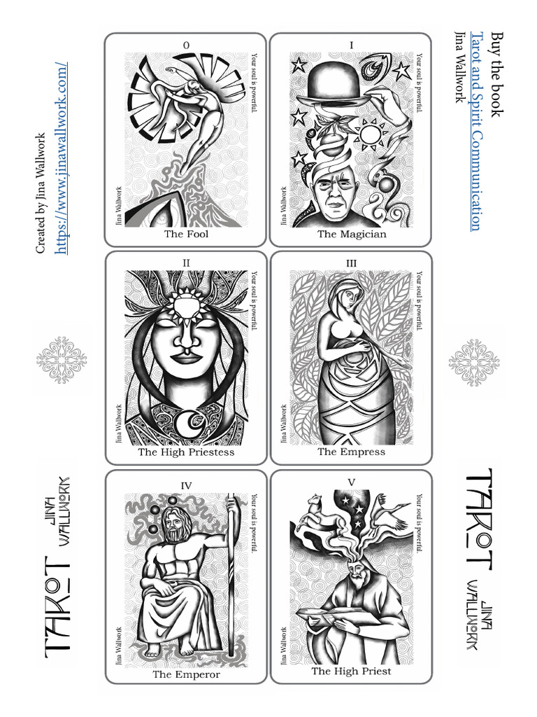 Tarot by Jina Wallwork A4 | PDF | Divination | Ceremonial Magic