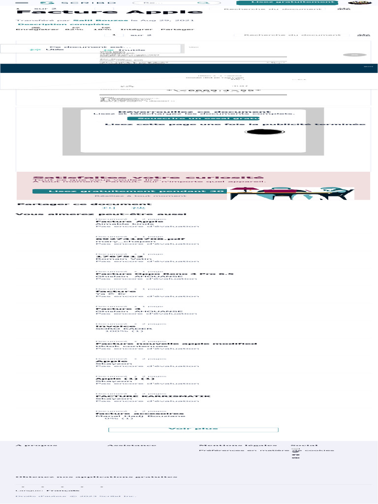 Facture Apple _ PDF | PDF