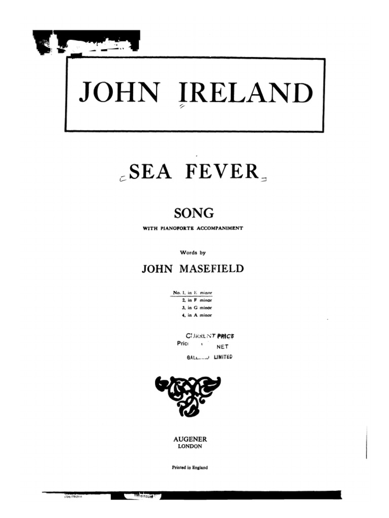 Sea Fever - John Ireland | PDF