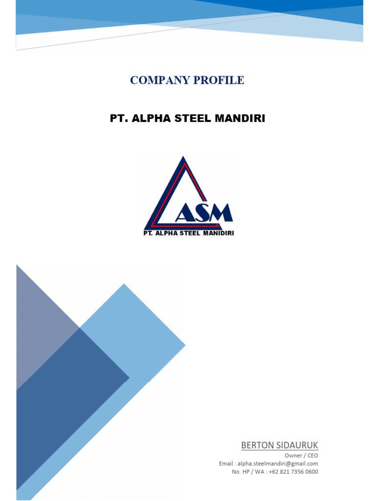 PT ASM - Company Profile 2023 | PDF