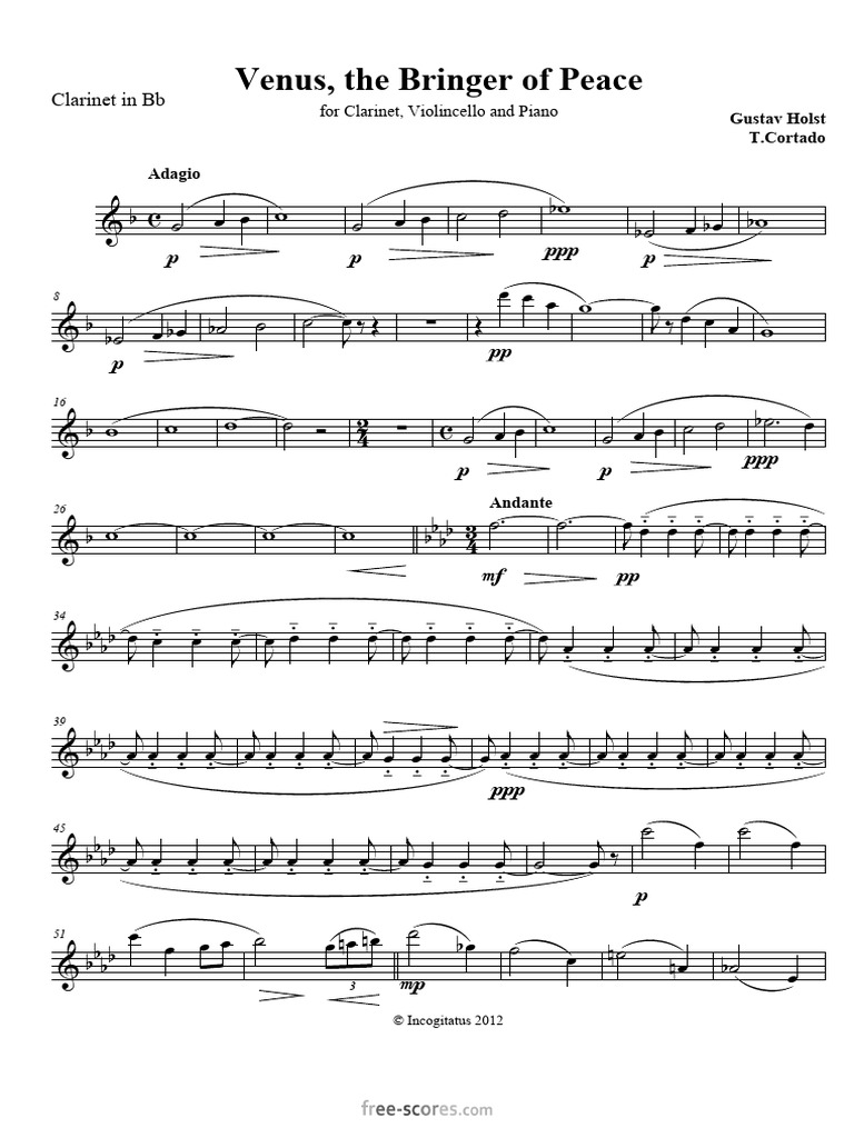 (Free Scores - Com) - Holst Gustav Venus The Bringer Peace From The ...