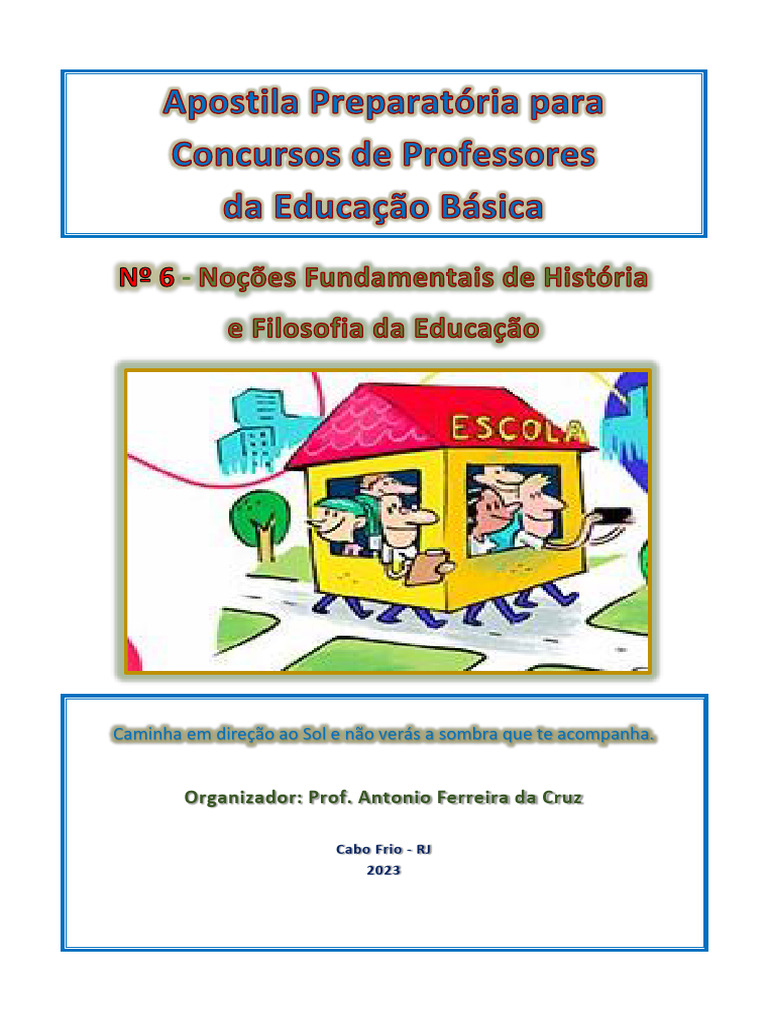 Apostila Número 6 - Noções Fundamentais de História e Filosofia Da ...