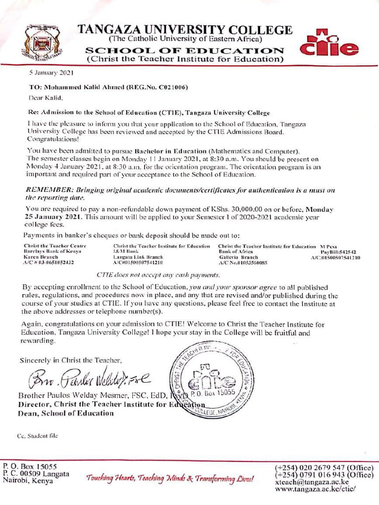 Admission | PDF