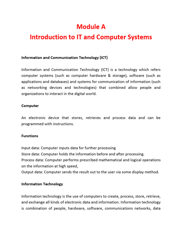 ICTFI_10.03.2023 - Module A_full | PDF | World Wide Web | Internet & Web
