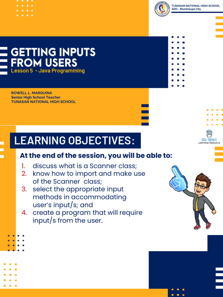 Java Lesson 5 - Getting Input From Users | PDF