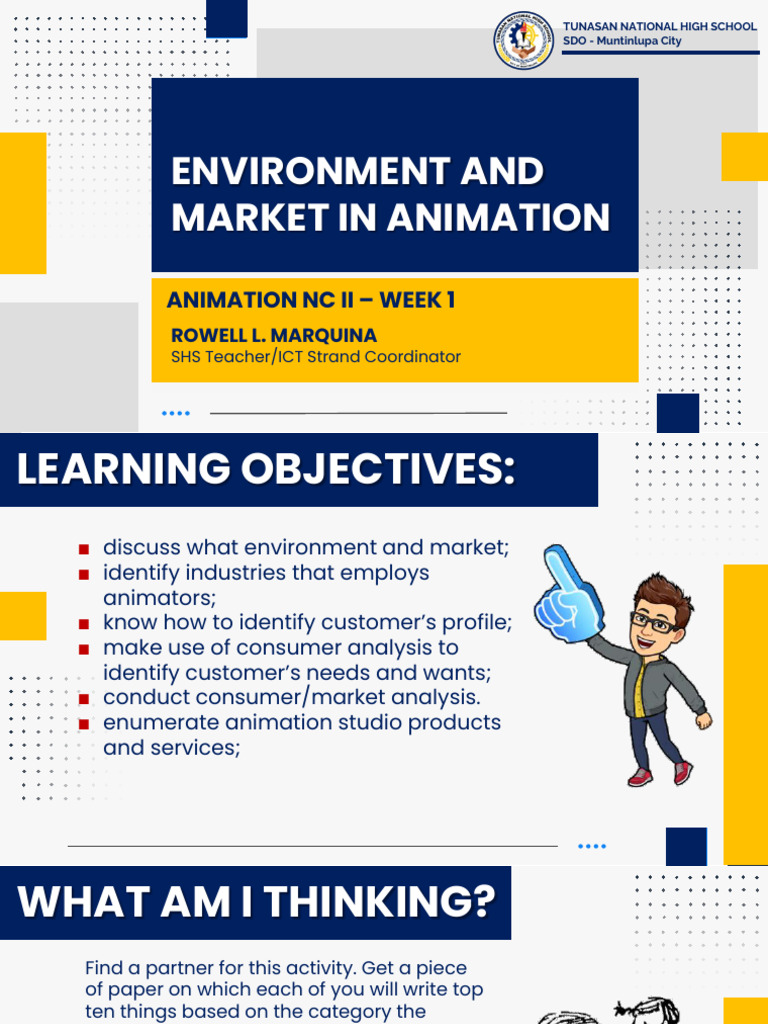 Animation Lesson 2 - Environment and Market | PDF | Animation | 3 D ...