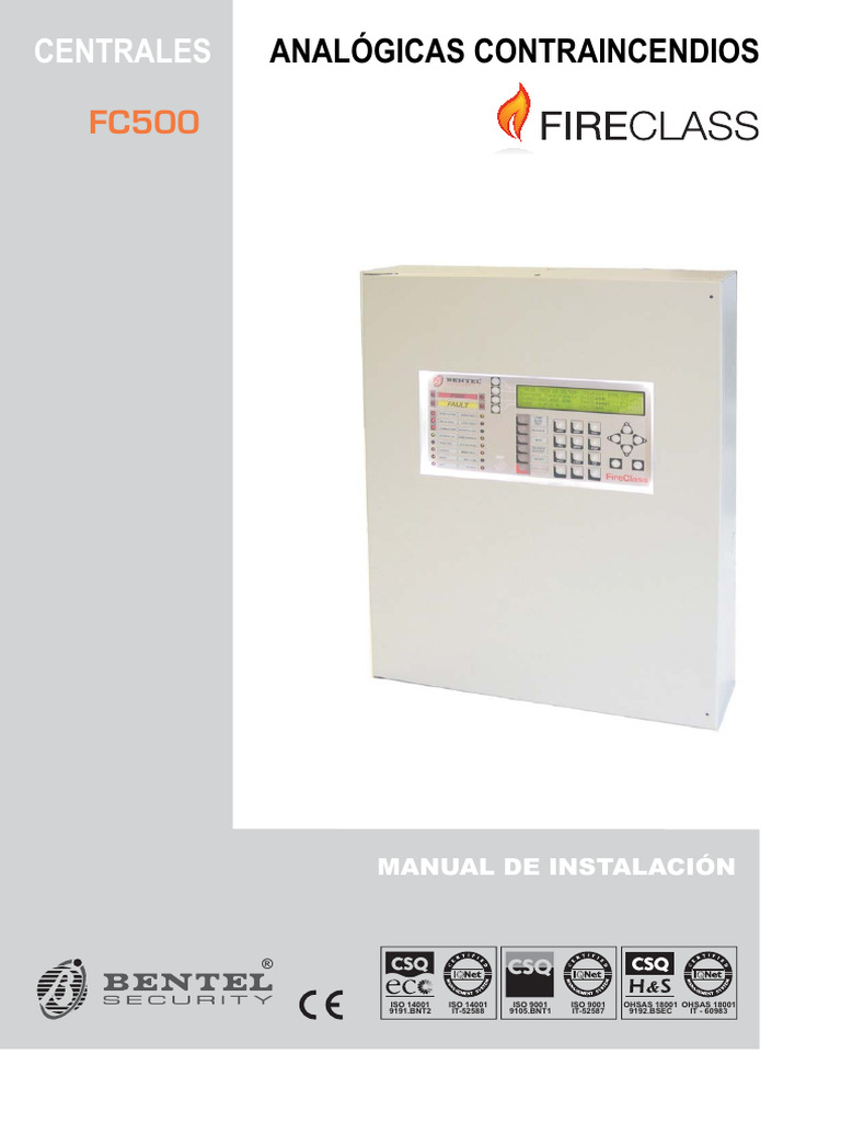 Manual de Instalación Bentel 510-520 | PDF