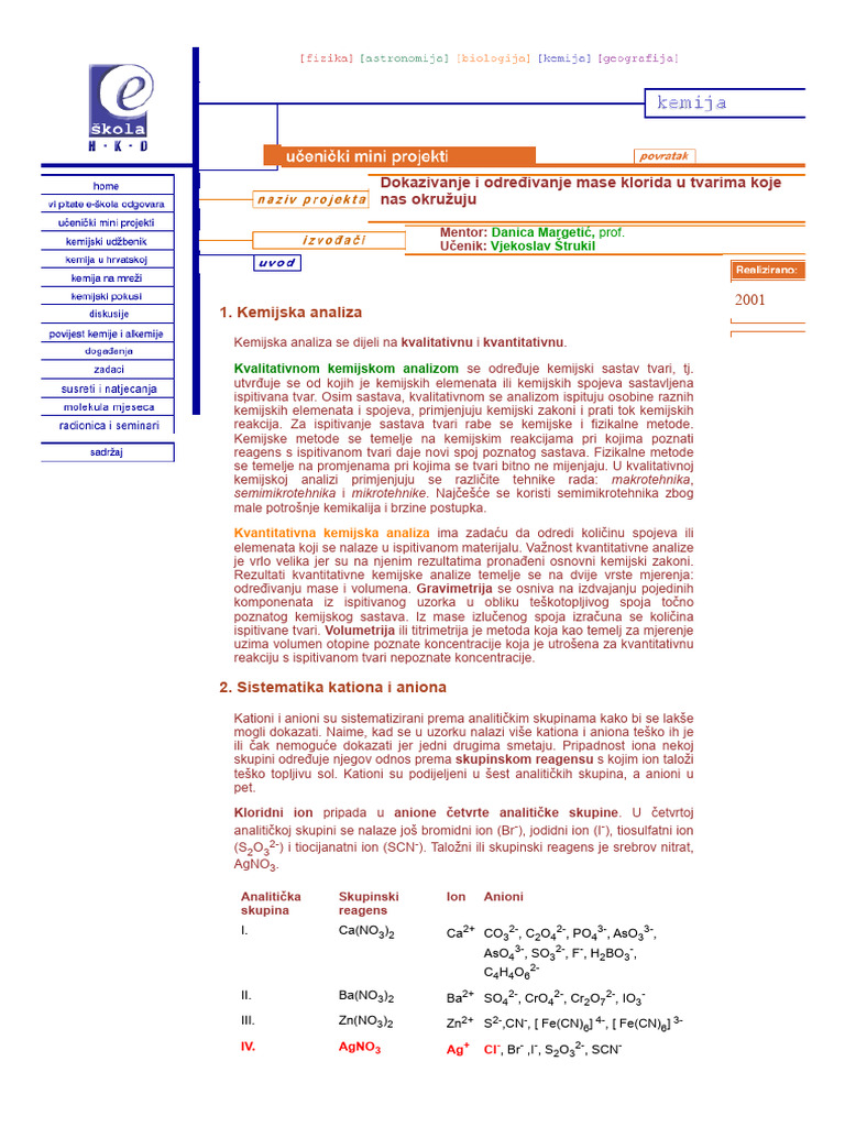 E Skola Kemija Volumetrija | PDF
