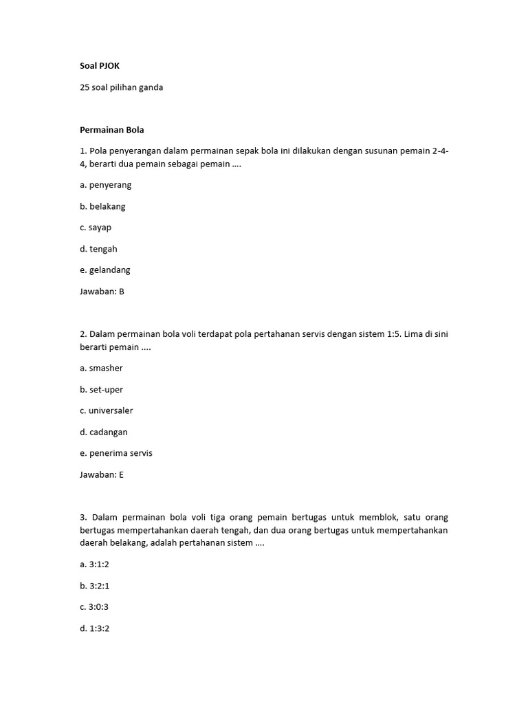 PJOK | PDF | Olahraga & Rekreasi