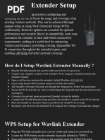 Resetting Wavlink AC1200 Extender Guide | PDF | Technology & Engineering