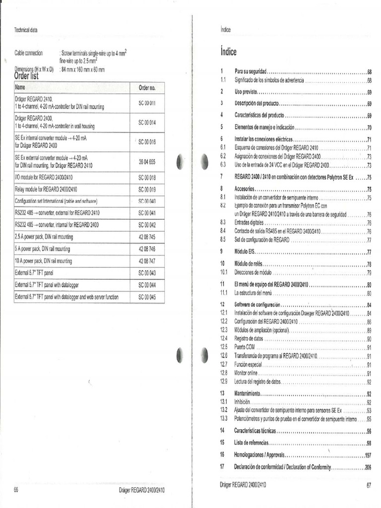 Manual Consola Drager Regard 2400 | PDF