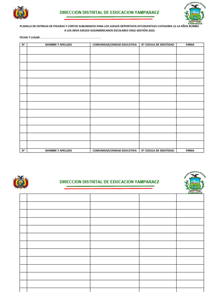 PLANILLAS | PDF