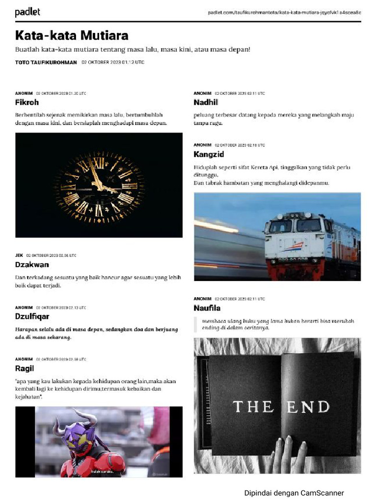 Padlet Jqycfvk1a4scea8c | PDF