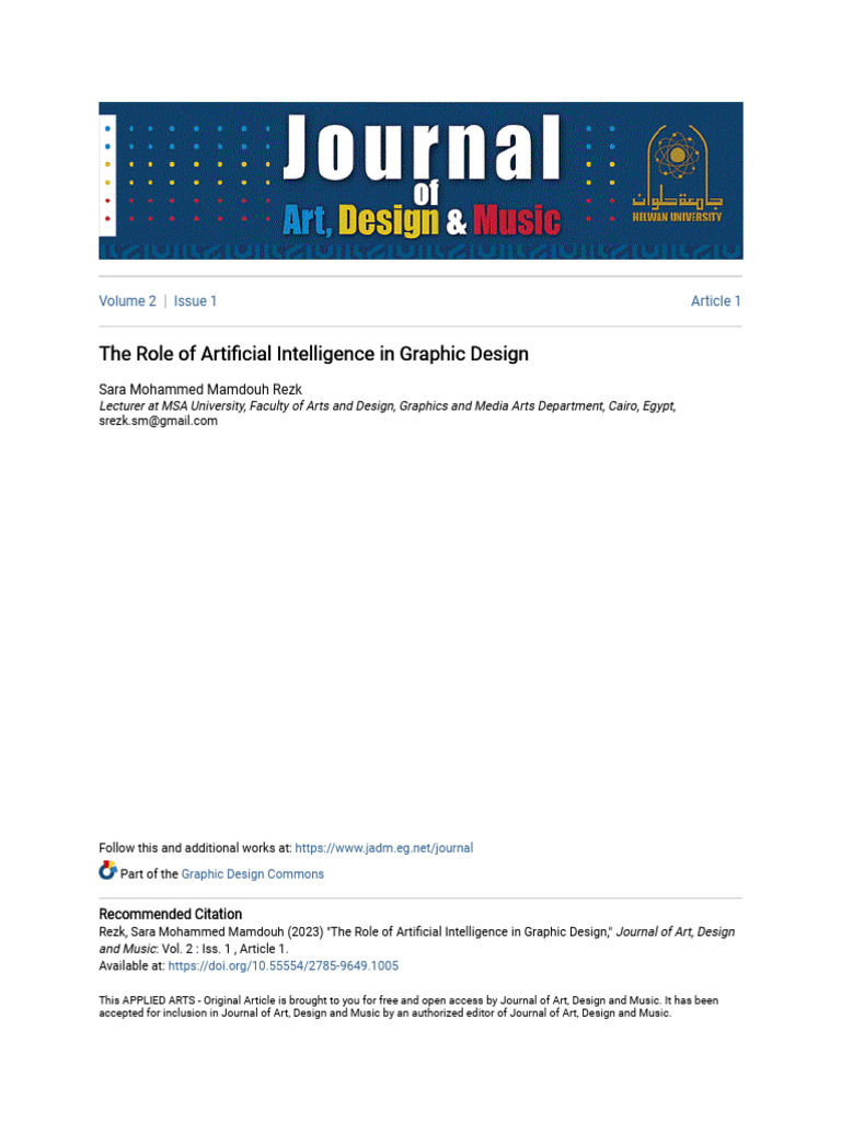 The Role of Artificial Intelligence in Graphic Design - Artificial ...