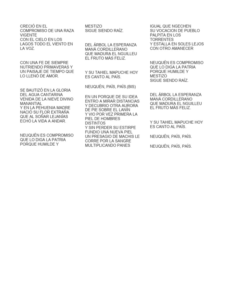 HERMANOS BERBEL - Neuquén Trabun Mapu | PDF