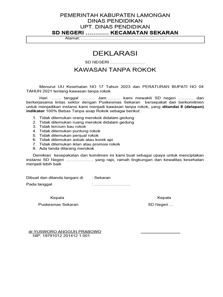 Contoh Deklarasi | PDF