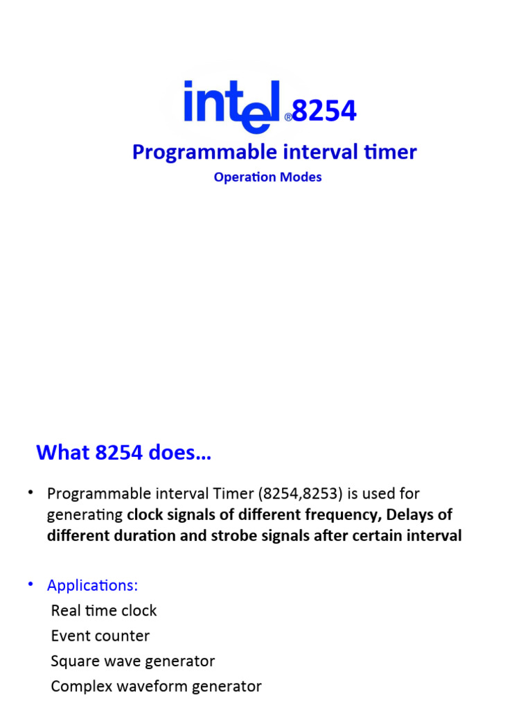 Programmable Interval Timer-8254 | PDF | Office Equipment | Electronic Design