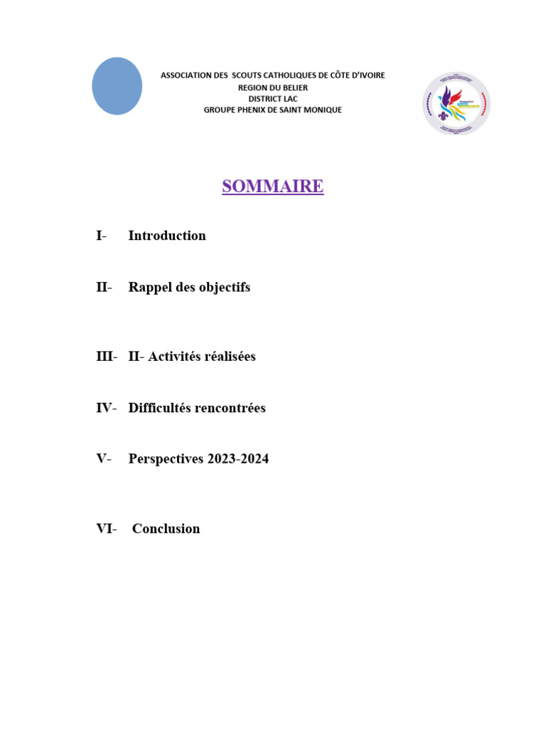 BILAN - ANNUEL Chéminot 2022-2023 | PDF | Sciences sociales