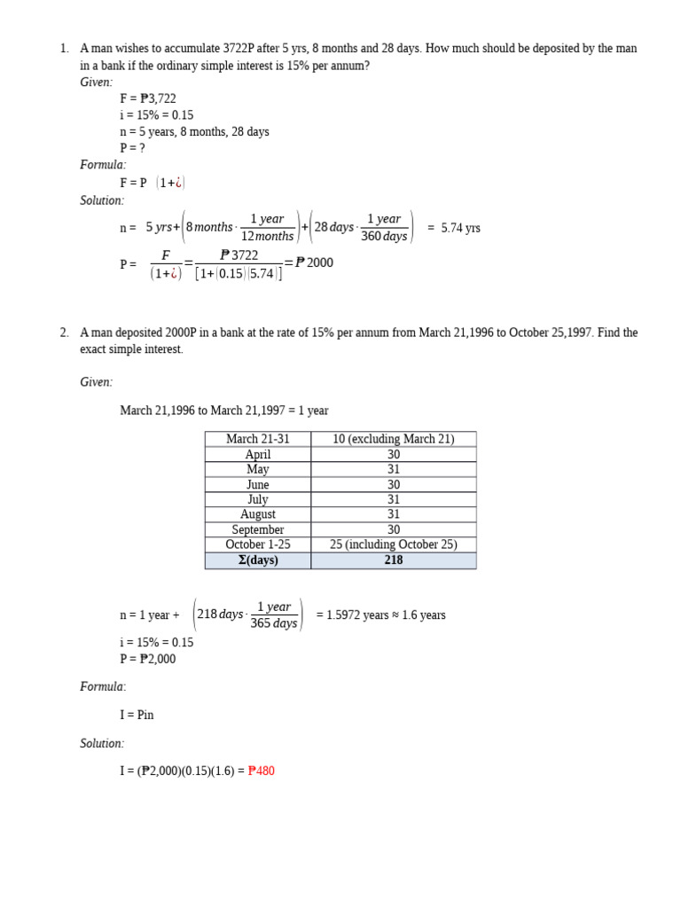 Engineering Economics Exercises | PDF