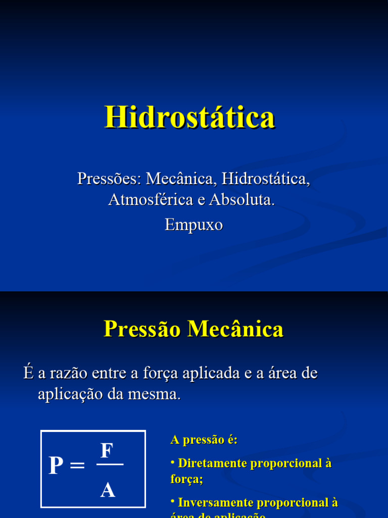 Principios de Hidrostatica (1) | PDF