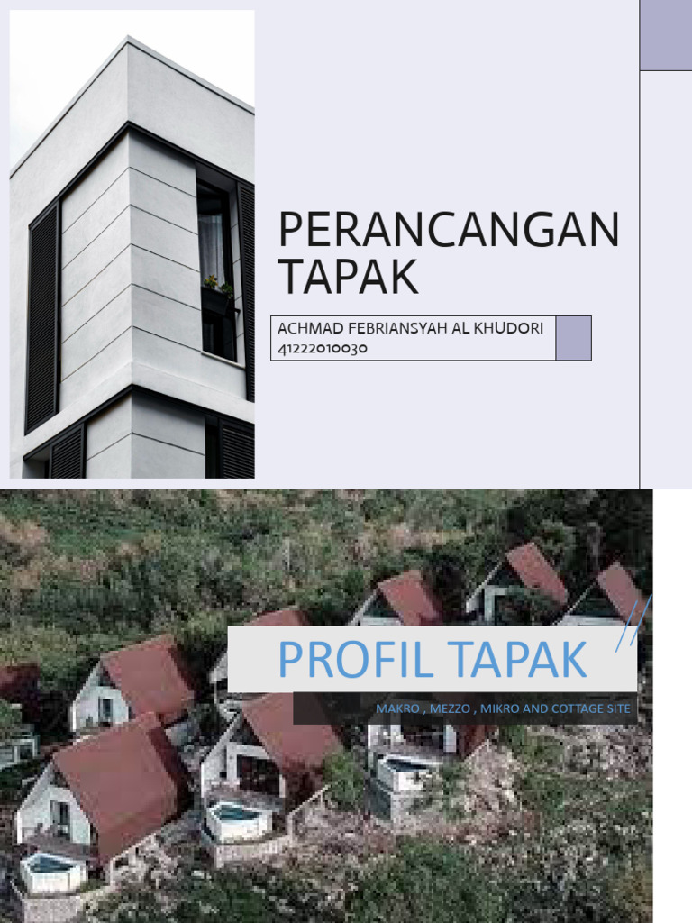 Achmad Febriansyah Al Khudori - Perancangan Tapak | PDF