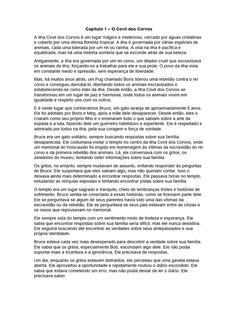 O Covil Dos Corvos | PDF | Mistério, Suspense e Ficção Policial
