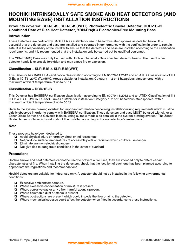SLR-E-IS - Installation Guide | PDF