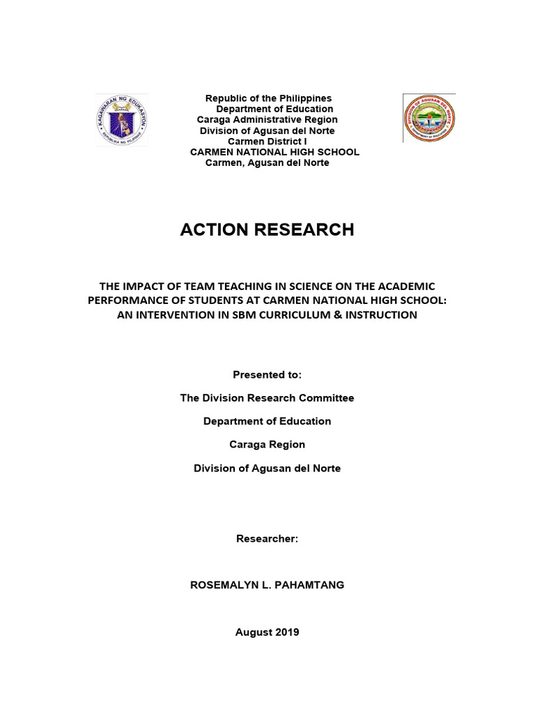 Action Research Team Teaching | PDF | Teachers | Learning