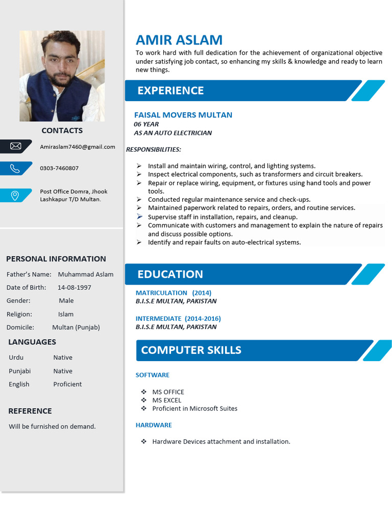 Amir Resume | PDF | Computing | Electrical Engineering