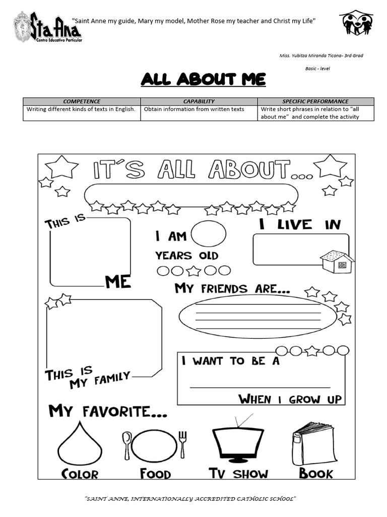 All About Me | PDF