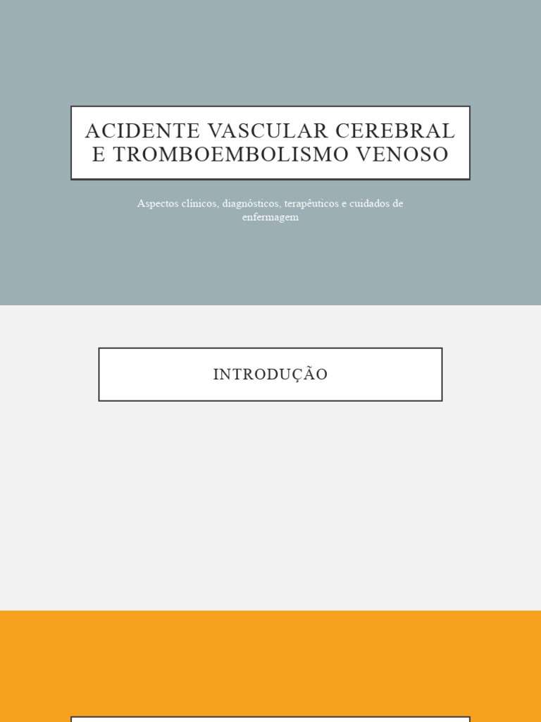 ACIDENTE Vascular Cerebral | PDF