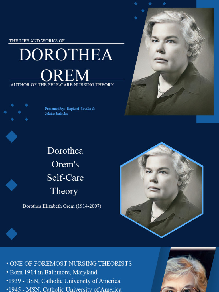 TFN Dorothea Orem | PDF | Medical Specialties | Clinical Medicine