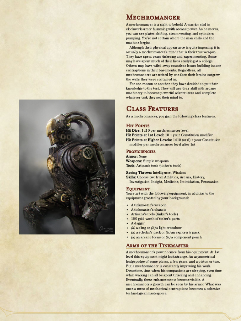 Mechromancer | PDF