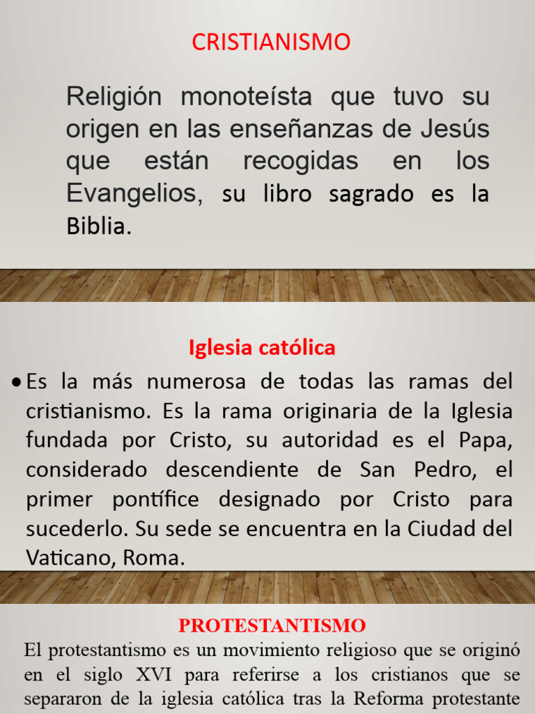 El Protestantismo | PDF | Iglesia Católica | eucaristía