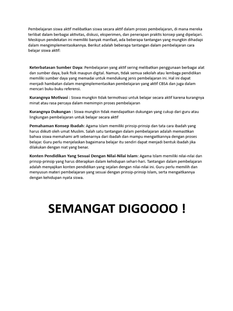 Cbsa Tantangan | PDF