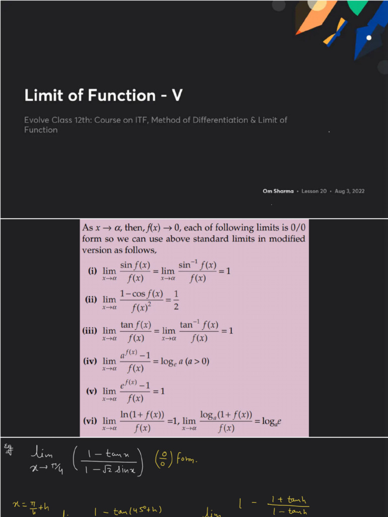 Limit of Function V With Anno | PDF