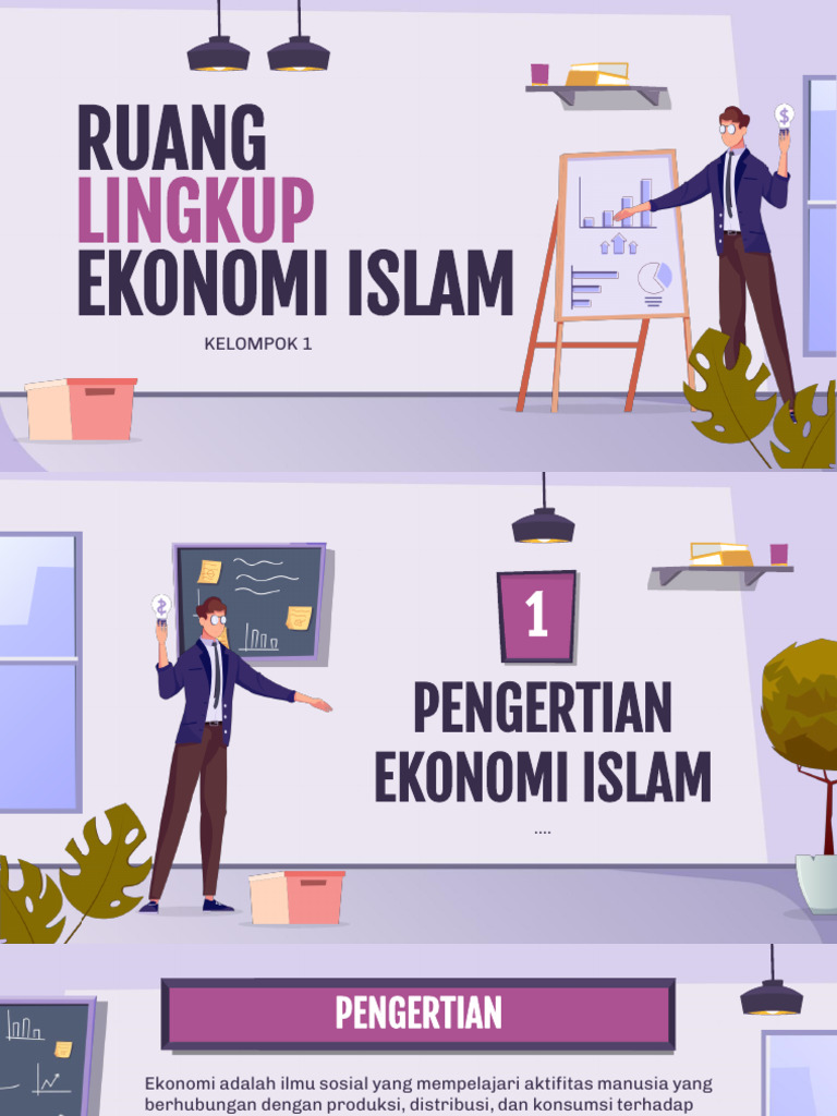 Ruang Lingkup Ekonomi Islam KLP 1 | PDF | Pengelolaan Keuangan & Uang
