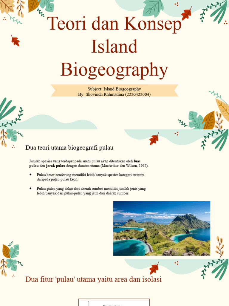 Teori Biogeografi Pulau dan Spesies | PDF