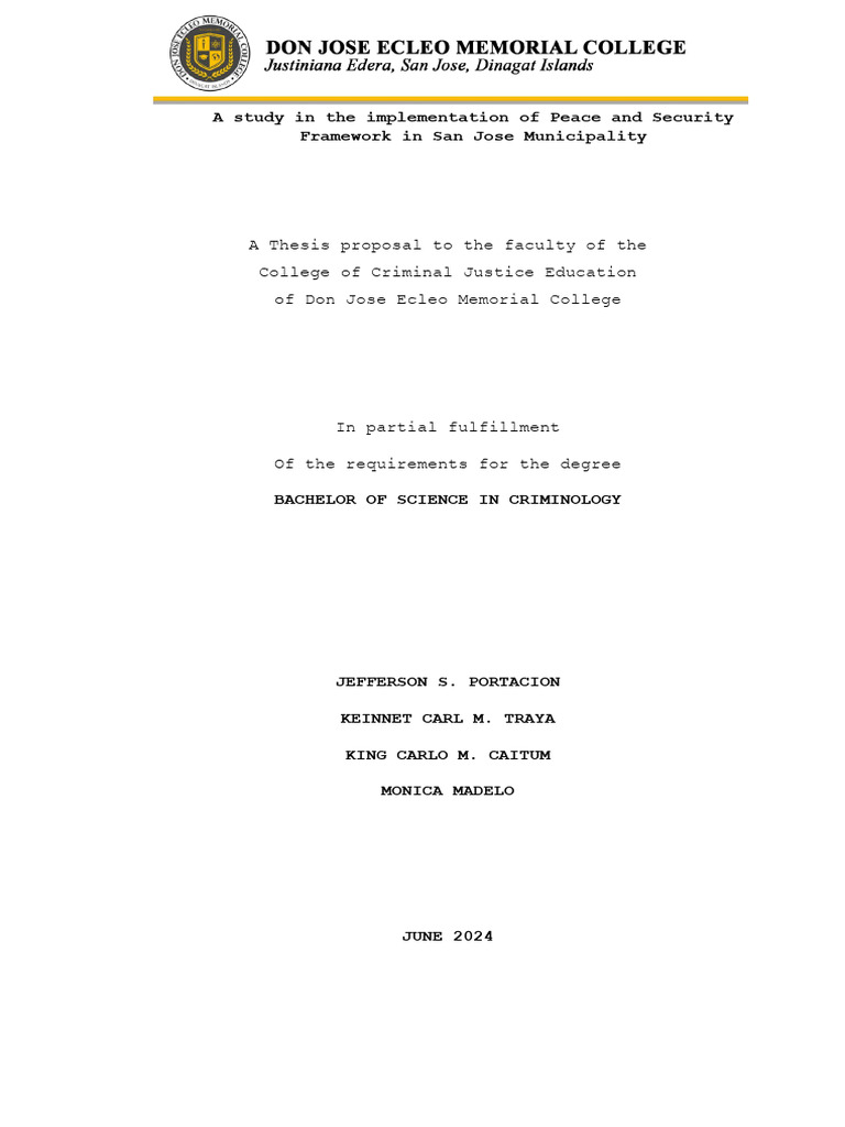 Jeje Thesis Cover Page | PDF | School Counselor | Thesis