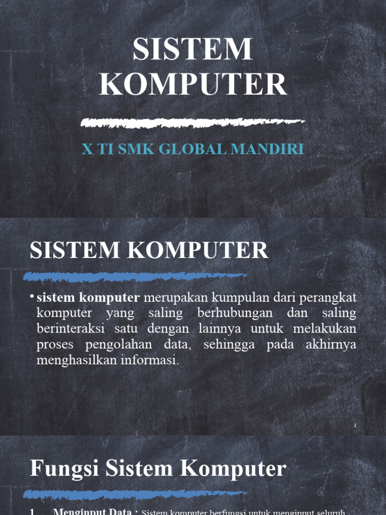 Sistem Komputer | PDF