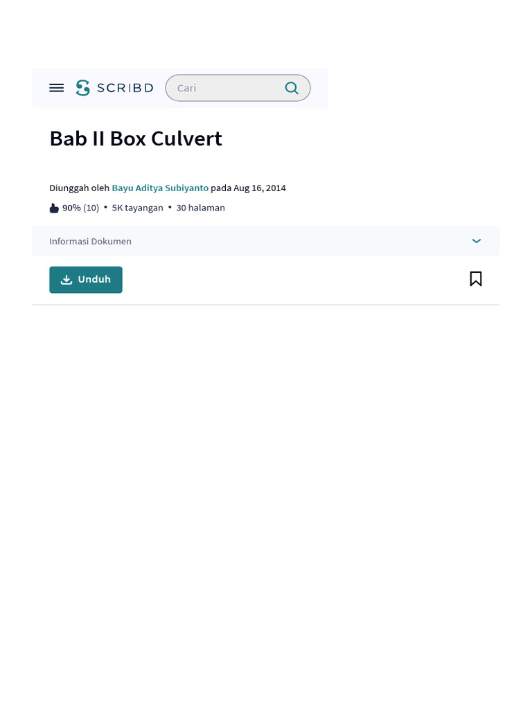 Bab II Box Culvert - PDF | PDF