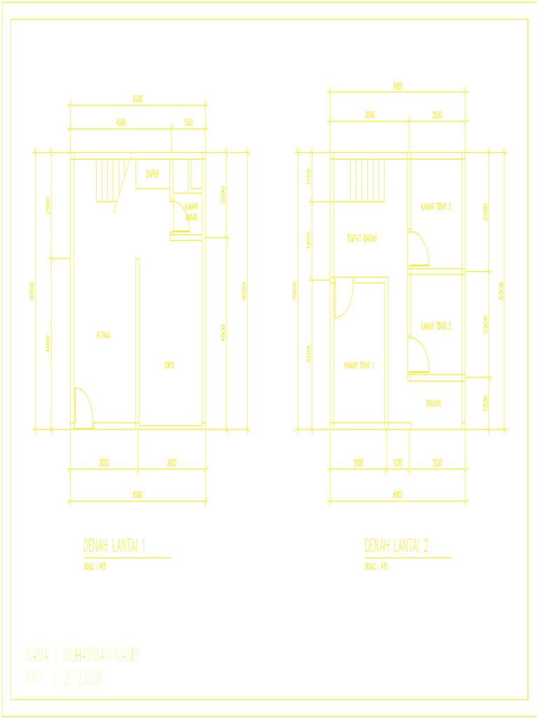 Denah Rumah Me-Layout1 | PDF